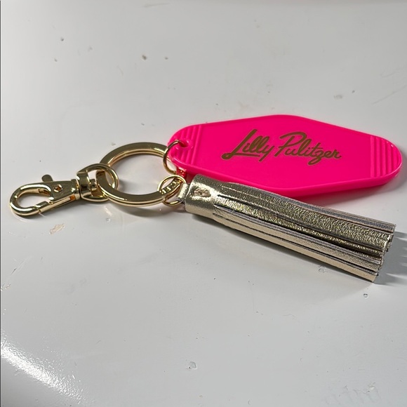 Lilly Pulitzer | Accessories | Lilly Pulitzer Hot Pink And Gold Key ...